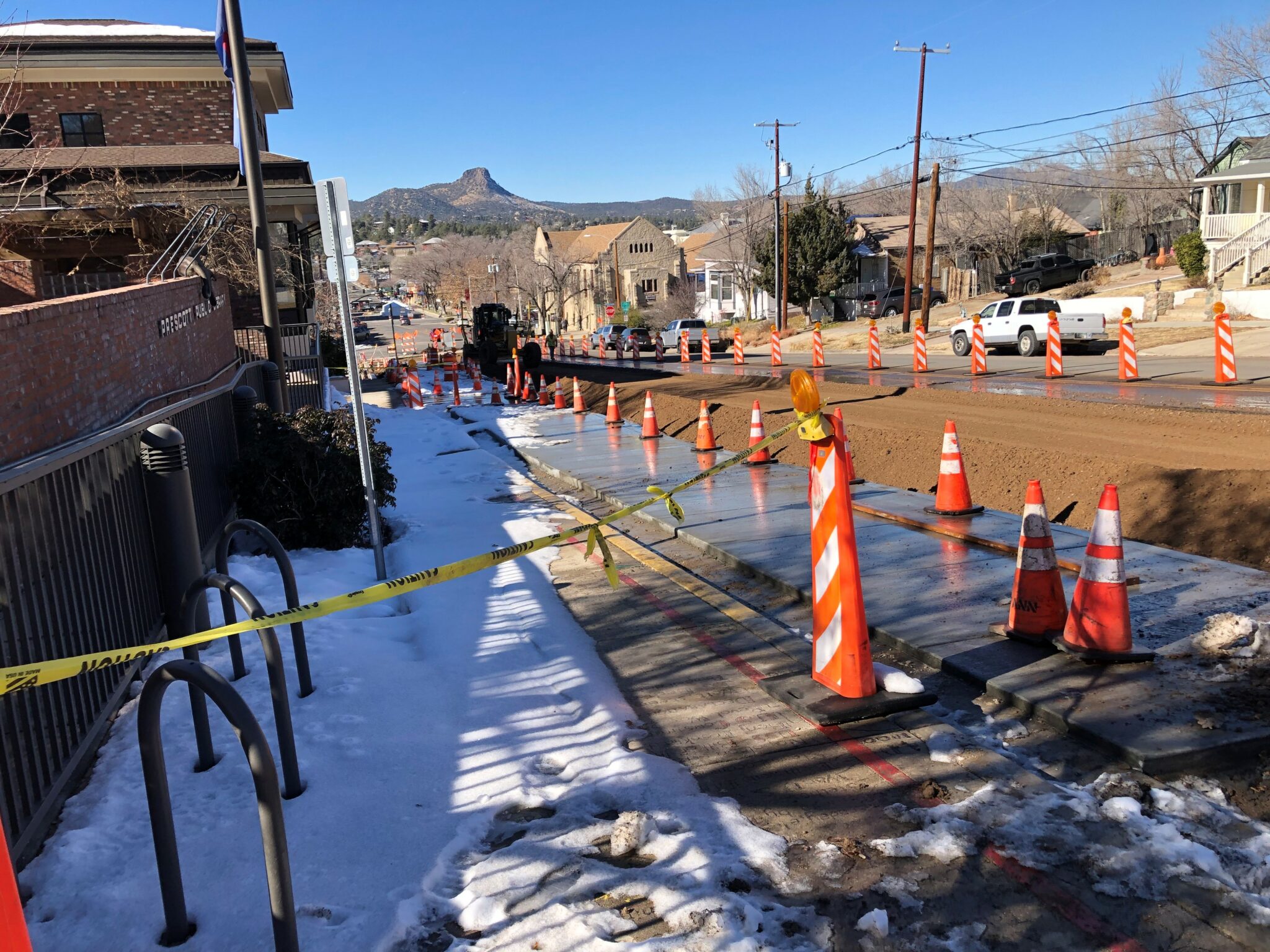 Library Sidewalk Project - Prescott Public Library